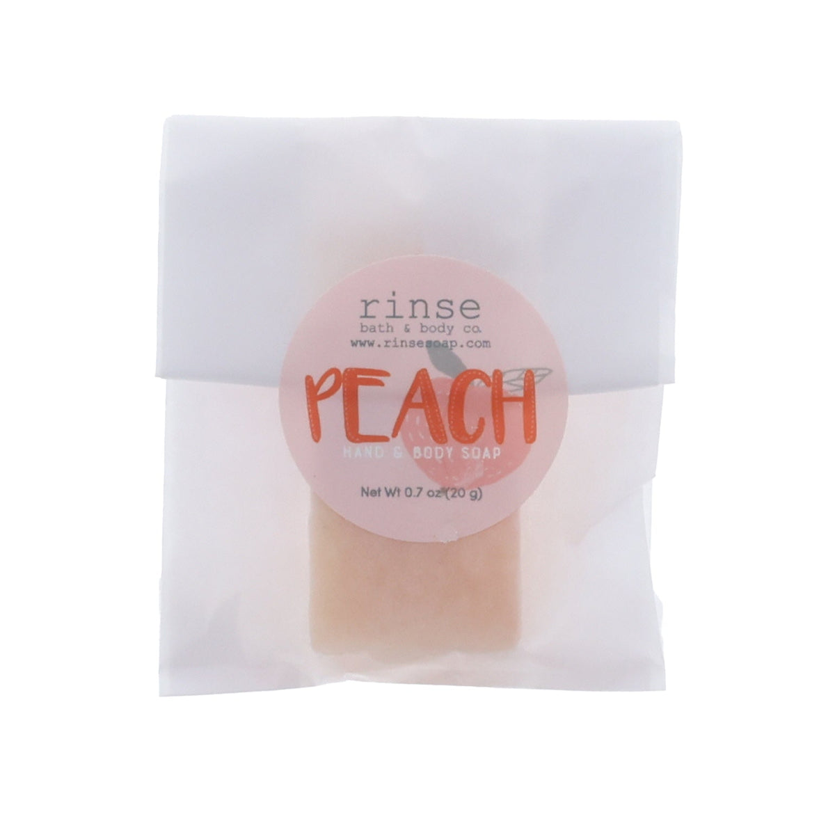 Peach Soap Slice Rinse Bath And Body