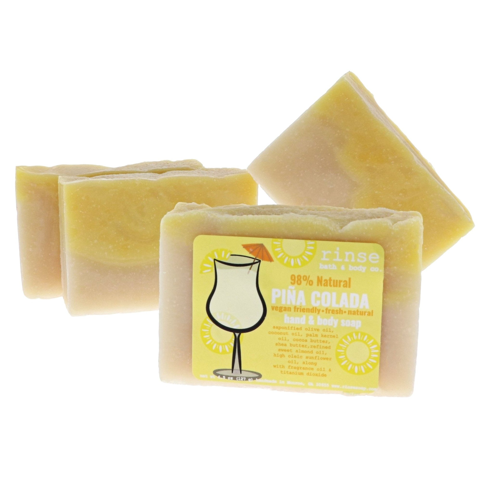 Pina Colada Soap, Natural Soap by Rinse Bath & Body