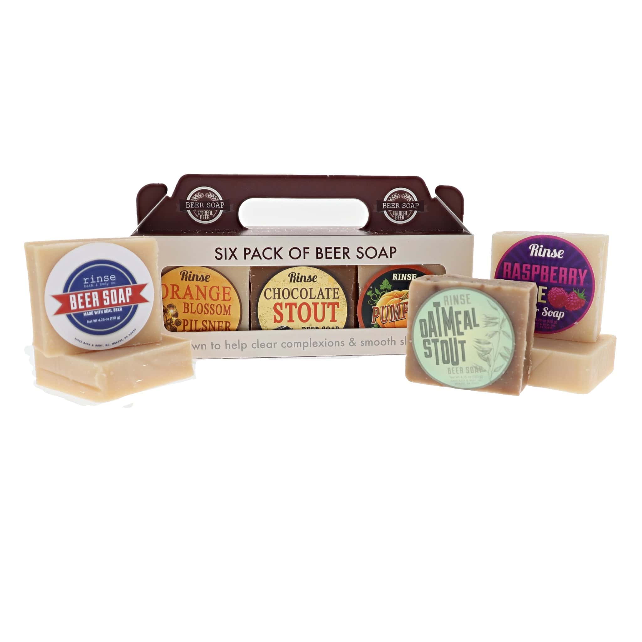 Six Pack of Beer (soaps) by Rinse Bath & Body