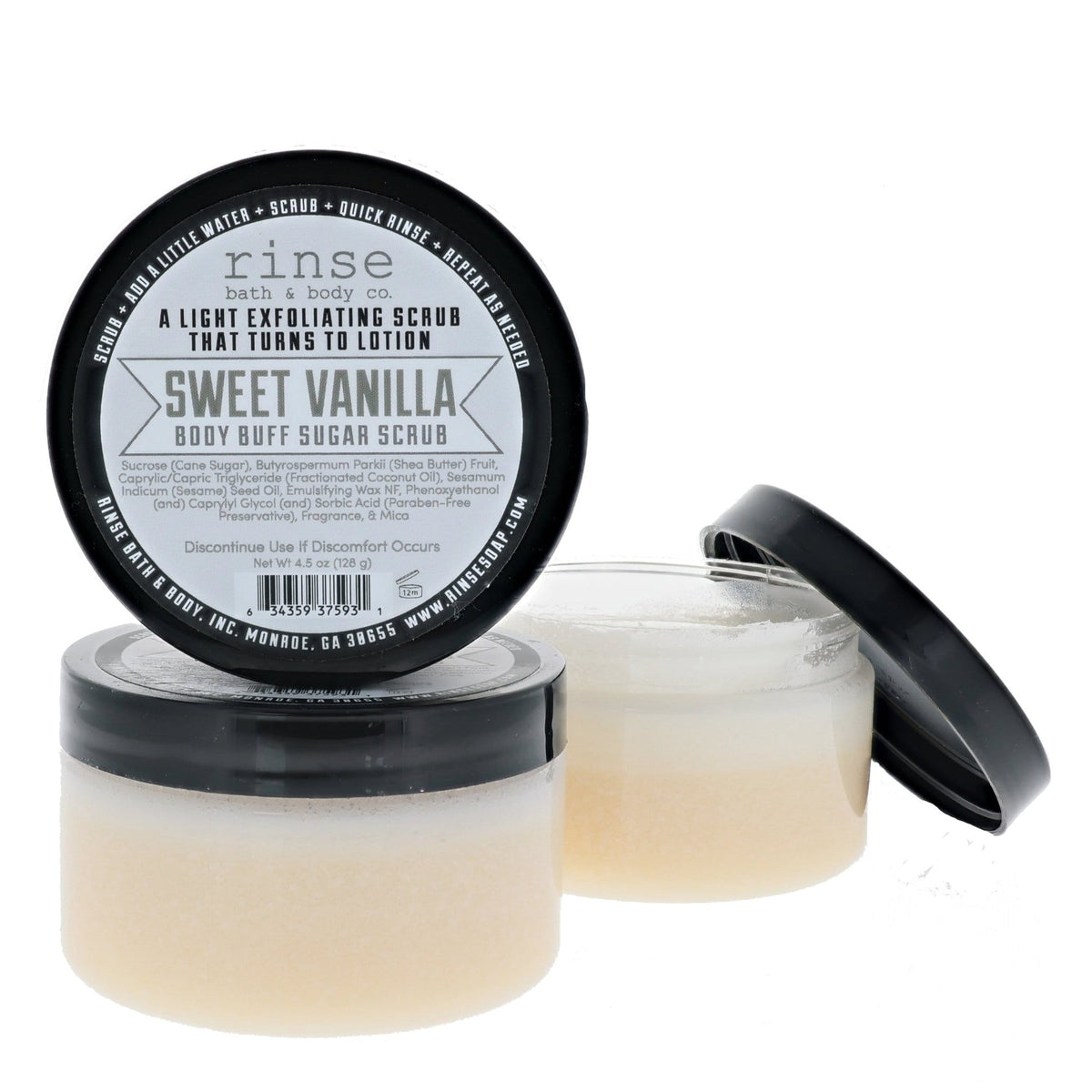 Vanilla Body Scrub | Lotions, Scrubs and Exfoliators– Rinse Bath & Body