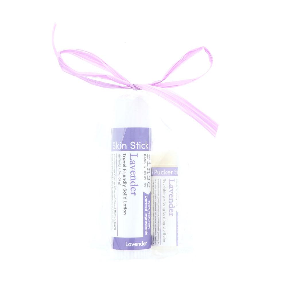 Lavender Pucker & Skin Stick Bundle– Rinse Bath & Body