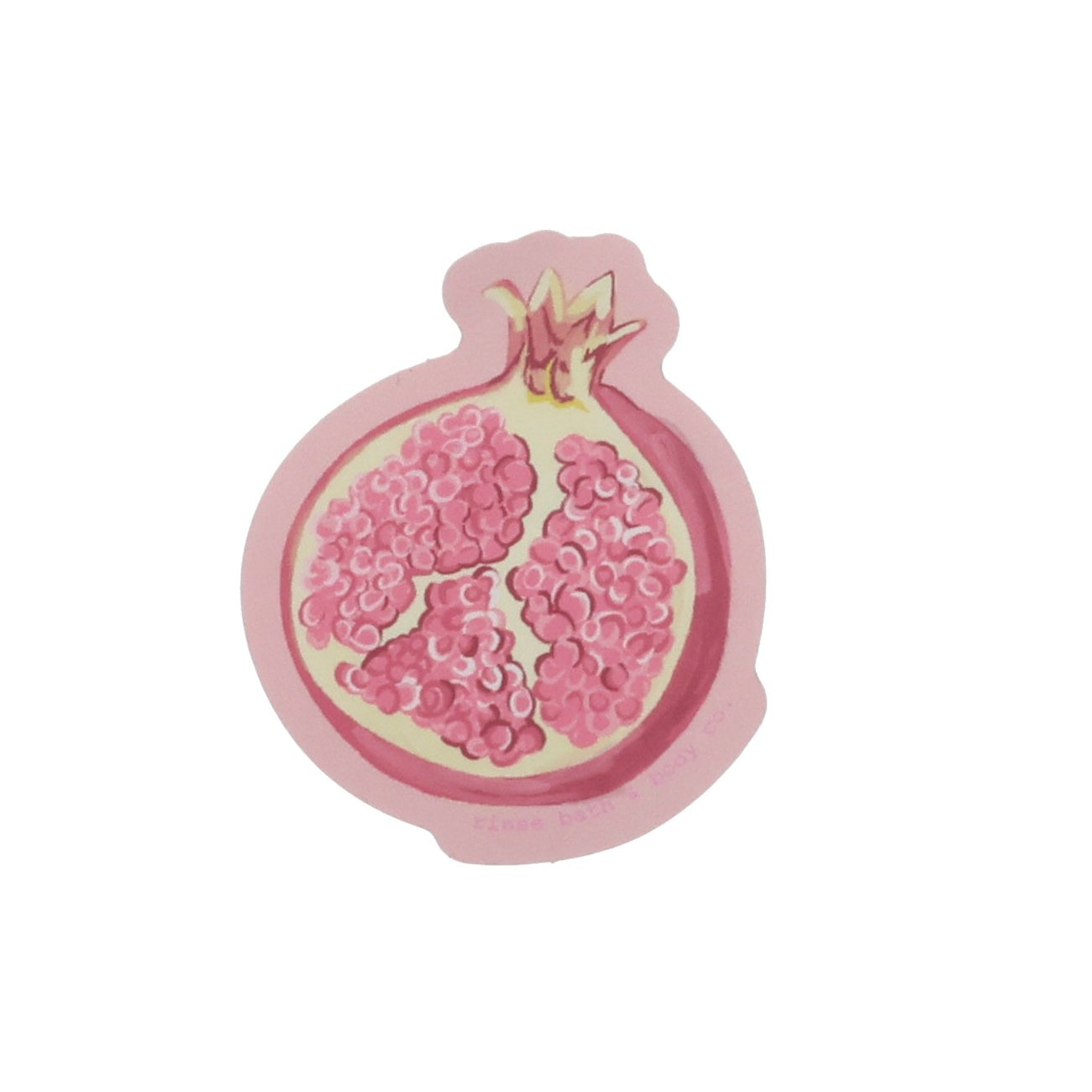 Pomegranate Sticker– Rinse Bath & Body