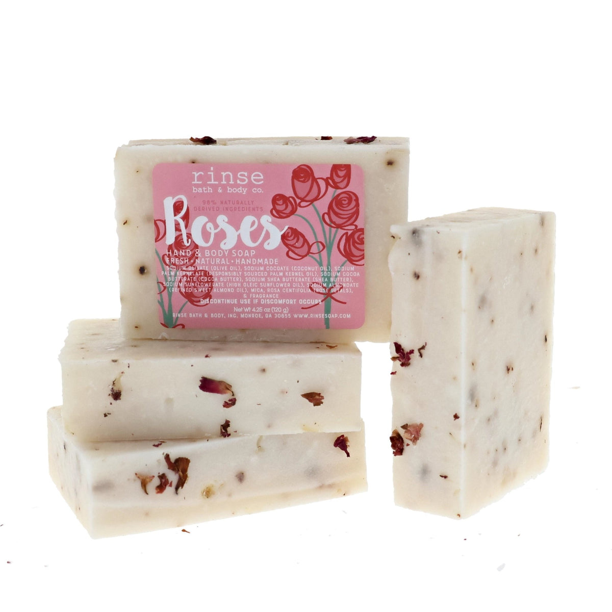 Roses Soap, Natural Soap by Rinse Bath & Body